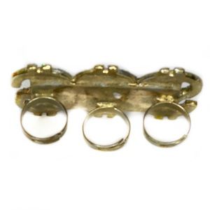 Jewelry | Money Dollar Sign Silver 3 Finger Adjustable Ring | Poshmark